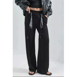 Modal Touch G&uuml;rtelhohe Gerade Leg Strickhose