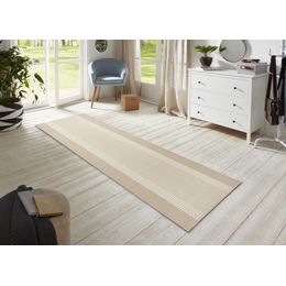 Teppich Hanse Home "Band", wei&szlig; (ivory), B:80cm H:9mm L:200cm, Kunstfaser, Teppiche, Teppich, Kurzflor, weich, L&auml;ufer Gr&ouml;&szlig;en, Wohnzimmer, Schlafzimmer, Esszimmer