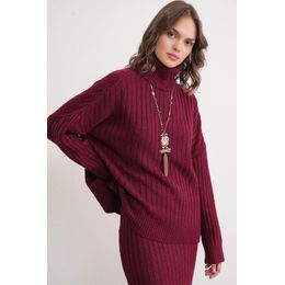 Oversize-Ripp-Strickpullover