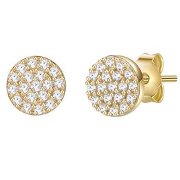 Glanzst&uuml;cke M&uuml;nchen Paar Ohrstecker GLANZST&Uuml;CKE M&Uuml;NCHEN "Set: GSM213", gold (gelbgold, wei&szlig;), Ohrringe, Damen, 5,7,mit Zirkonia, Silber 925 (Sterlingsilber), aus Sterling Silber
