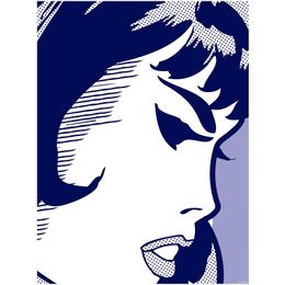 Bild Komar "Agent Black Widow", blau (farbe bild(er): blau), B:40cm H:50cm, Holz, Papier, Bilder, Bild, Wandbild zur Dekoration im Kinderzimmer - ohne Rahmen