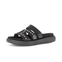 Pantolette Gabor "Pantolette", Damen, Gr. 39, schwarz, Schuhe Pantolette