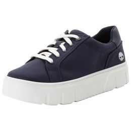 Sneaker Timberland "LAUREL COURT LOW LACE UP SNEAKER", Damen, Gr. 41, blau (navy canvas), Textil, Schuhe Sneaker