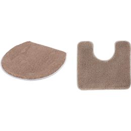 Badematte Kleine Wolke "RELAX", taupe, H:30mm, Polyacryl, Badematten, Badematte, Badteppich, meliert, rechteckig, rund & als Set erh&auml;ltlich