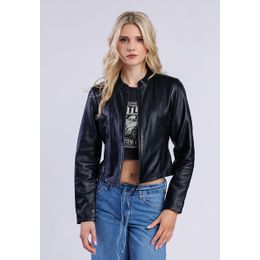 Lederjacke Freaky Nation "Majvi-FN SA", Damen, Gr. L(40), schwarz, Oberstoff: 100% Leder. Futter: 100% Baumwolle, normal, Jacken