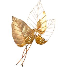Wanddekoobjekt, gold (goldfarben), B:69cm H:104cm T:5cm, Metall, HOFMANN LIVING AND MORE, Wanddekoobjekte, Ma&szlig;e (B/T/H): 69/5/104 cm