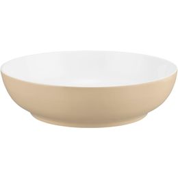 Sch&uuml;ssel Seltmann Weiden "Liberty Pure Colors", dusty beige, H:6,8cm &Oslash;:25,4cm, Porzellan, Sch&uuml;sseln, Sch&uuml;ssel, Schale, Bowl