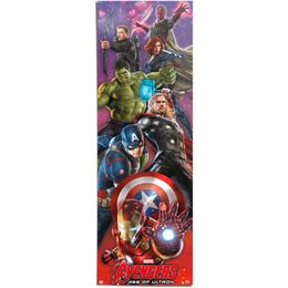 Poster Reinders "Marvel Avengers - age of ultron", bunt (farbe bild(er): bunt), B:53cm H:158cm T:0,1cm, Papier, Bilder, Poster