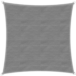 Sonnensegel Windhager "Capri, Quadrat Segel zur Beschattung von Garten, Terrasse, Balkon", grau, B:400cm T:400cm, Polyethylen, Sonnensegel, Sonnenschutz 4 x 4 m, erh&auml;ltlich in grau oder champagner
