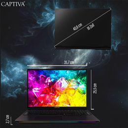 Captiva Gaming-Notebook "Ultimate Gaming R10-1316GE", schwarz, 32 GB RAM 500 GB SSD, Core Ultra 9, Windows 11 Pro 64-bit, Notebooks