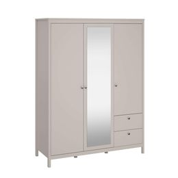 Dreht&uuml;renschrank Home Affaire "Madrid, Schrank, Kleiderschrank", kaschmir, B:150cm H:199cm T:58,4cm, FSC-zertifizierter Holzwerkstoff, Schr&auml;nke, Dreht&uuml;renschrank, Skandinavisches Design, Wahlweise Leder- oder Metallgriffe, Spiegel