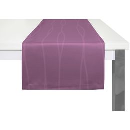 Tischl&auml;ufer WIRTH "LANGWASSER" Gr. 1, lila, B:40cm L:150cm, Kunstfaser, Tischdecken