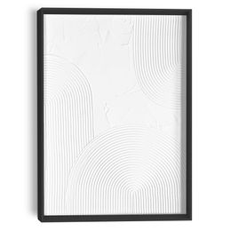 Wandbild Reinders "Reliefb&ouml;gen", wei&szlig; (farbe bild(er): wei&szlig;), B:30cm H:40cm T:3cm, Bilder, Home Office - Wei&szlig; - MDF - Abstrakt - 30x40 cm