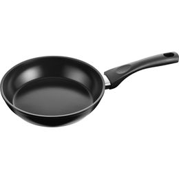 Bratpfanne HENCKELS BY ZWILLING "Sleek", schwarz, B:20,9cm H:6,7cm L:37,7cm &Oslash;:20cm, Pfannen, Bratpfanne, Keramikbeschichtung, Soft-Touch-Griff, leicht, Induktionsgeeignet
