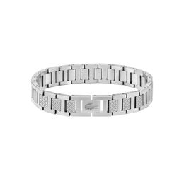 Freundschaftsarmband Lacoste "Schmuck Partnerarmband METROPOLE", silber (edelstahlfarben), Armb&auml;nder, Damen, 20cm, Edelstahl
