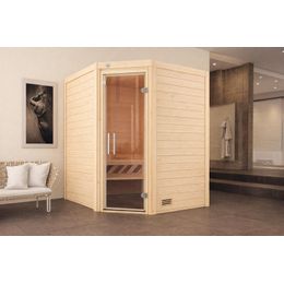 Sauna Weka "Turku", beige (natur), Saunaofen, externe Steuerung, 7,5 kW, Saunen, 7,5 kW-Ofen mit digitaler Steuerung