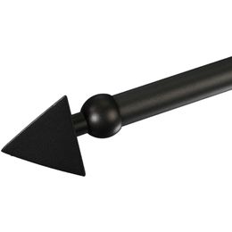 Gardinenstangen-Endst&uuml;ck Liedeco "Spear" Gr. 1, grau (anthrazit), H:5,3cm L:7,4cm &Oslash;:2cm, Gardinenstangenendst&uuml;cke, Gardinenstangen-Endst&uuml;ck, f&uuml;r Gardinenstangen &Oslash; 20 mm