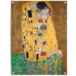 Poster Reinders "Der Kuss", gelb (farbe bild(er): gelb), B:60cm H:80cm T:0,1cm, Leinwand, Bilder, Poster