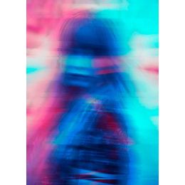 Bild Komar "Neon Girl", bunt (farbe bild(er): bunt), B:30cm H:40cm, Holz, Papier, Bilder, Bild, Wandbild zur Dekoration - ohne Rahmen