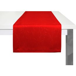 Tischl&auml;ufer WIRTH "Lahnstein" Gr. 1, rot, B:40cm L:150cm, Polyester, Tischdecken
