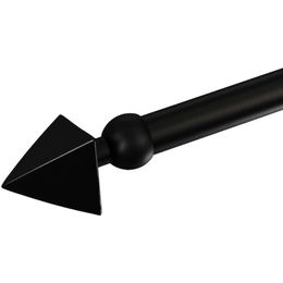 Gardinenstangen-Endst&uuml;ck Liedeco "Spear" Gr. 1, schwarz, H:5,3cm L:7,4cm &Oslash;:2cm, Gardinenstangenendst&uuml;cke, Gardinenstangen-Endst&uuml;ck, f&uuml;r Gardinenstangen &Oslash; 20 mm