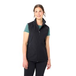 Softshellweste Vaude "Women's Everhike Softshell Vest", Damen, Gr. 46, schwarz, Obermaterial: 100% Polyester. Futter: 100% Polyester, Westen, wasserabweisend, windabweisend, w&auml;rmeisolierend, sportlicher Stil