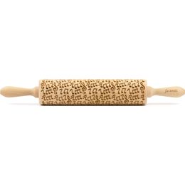 Teigroller Folkroll "3D-Motiv-Teigrolle", braun, L:43cm, Massivholz, Teigroller, Musik