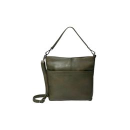 Handtasche still nordic "still nordic Bag Anouk", Damen, Gr. onesize, schwarz olive, Obermaterial: 100% Leder, Taschen Handtasche