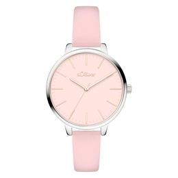 Quarzuhr s.Oliver "Lovely Time", rosa, Armbanduhren, Damen, Quarzuhr, Armbanduhr, Damenuhr, analog