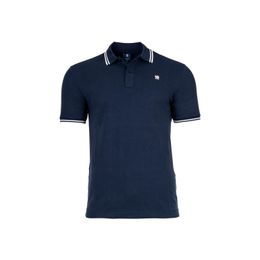 G-Star Raw Poloshirt G-STAR "Poloshirt Dunda Slim Stripe Polo", Herren, Gr. L, blau (dunkelblau), Obermaterial: 95% Baumwolle CO(Bio). 5% Elasthan EL., Shirts