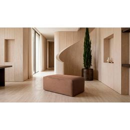 Polsterhocker OTTO HOME "Clayton Breite 96 cm", braun (light braun), B:96cm H:41cm T:60cm, 100% Polyester, Hocker, Polsterhocker, in einem trendigen Cord-Bezug