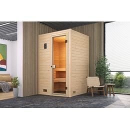 Sauna Weka "Valida", beige (natur), Saunaofen, externe Steuerung, 4,5 kW, Saunen, 4,5 kW-Ofen mit digitaler Steuerung