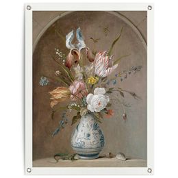 Poster Reinders "Van der Ast Stillleben", bunt (farbe bild(er): bunt), B:60cm H:80cm T:0,1cm, Leinwand, Bilder, Poster, Outdoor f&uuml;r Garten oder Balkon