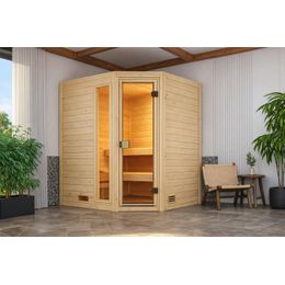 Sauna Weka "Valida", beige (natur), Saunaofen, externe Steuerung, 7,5 kW, Saunen, 7,5 kW-Ofen mit digitaler Steuerung