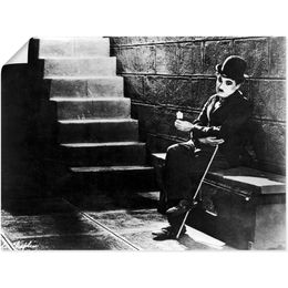Poster Artland "Charlie Chaplin - Lichter der Gro&szlig;stadt 1931", schwarz (farbe bild(er): schwarz), B:40cm H:30cm, Bilder, Poster, ohne Rahmen