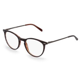 Fielmann BC 002 FLEX CL Brille Damen | Fassung: Vollrand, Panto, Grau Braun