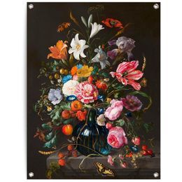 Poster Reinders "Vase mit Blumen", bunt (farbe bild(er): bunt), B:60cm H:80cm T:0,1cm, Leinwand, Bilder, Poster