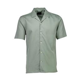 Kurzarmhemd Junk De Luxe "Freizeithemd (Kurzarm) Relaxed Fit", Herren, Gr. L, Normalgr&ouml;&szlig;en, faded gr&uuml;n, Obermaterial: 53% Baumwolle, 47% Lyocell (TENCEL&trade;), Hemden
