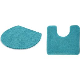 Badematte Kleine Wolke "RELAX", t&uuml;rkis, H:30mm, Polyacryl, Badematten, Badematte, Badteppich, meliert, rechteckig, rund & als Set erh&auml;ltlich
