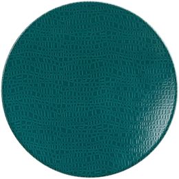 Brotteller Seltmann Weiden "Life Fashion", blau (trendy petrol, wei&szlig;), H:1,9cm &Oslash;:16,5cm, Porzellan, Speiseteller, Teller rund 16,5 cm