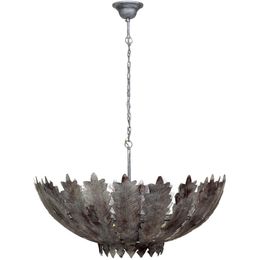 Kayoom H&auml;ngeleuchte "Autumn Leaves in Silber, ohne Leuchtmittel, LxBxH: 48 x 48 x 23 cm", silberfarben, H: 23cm, 1 Stk., Leuchten, H&auml;ngeleuchte