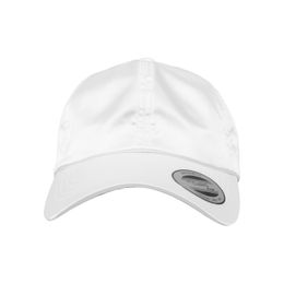 Flex Cap Flexfit "Flexfit Unisex Low Profile Satin Cap", Gr. onesize, wei&szlig;, 100% Polyester, unifarben, Caps