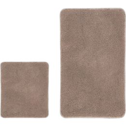 Badematte Kleine Wolke "RELAX", taupe, H:30mm, Polyacryl, Badematten, Badematte, Badteppich, meliert, rechteckig, rund & als Set erh&auml;ltlich