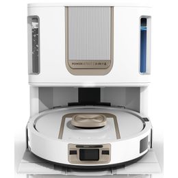 SHARK Saugroboter "SHARK ThermaCharged PowerDetect Saugroboter RV2900XEEUWH", wei&szlig;, B:46,1cm H:44,4cm T:36,3cm, Saugroboter, beheizte Basisstation verwendet 85C hei&szlig;es Wasser und 80C warme Luft