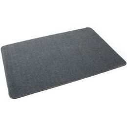 Teppich "MACAO, Made in Netherlands", grau (anthrazit), B:140cm H:5mm L:200cm, Polypropylen (PP), PRIMAFLOR-IDEEN IN TEXTIL, Teppiche, Teppich, Uni Farben, ideal im Wohnzimmer & Schlafzimmer