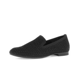 Slipper Gabor "Slipper", Damen, Gr. 44, schwarz, Schuhe Slipper