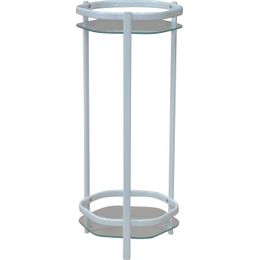 Beistelltisch, wei&szlig;, B:27cm H:66cm T:28cm, HOFMANN LIVING AND MORE, Tische, Beistelltisch, mit 2 Sicherheitsglasplatten