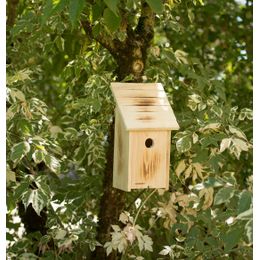 Nistkasten Windhager "aus massivem Pappelholz, sicherer Brutplatz f&uuml;r V&ouml;gel", braun (holzfarben), B:18cm H:33,5cm T:18cm, Massivholz, Tierh&auml;user, Brutquartier einfach zu reinigen, inkl. Aufh&auml;ngung