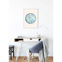 Bild Komar "Mosaik Circle Azzuro", bunt (farbe bild(er): bunt), B:30cm H:40cm, Holz, Papier, Bilder, Bild, Wandbild zur Dekoration - ohne Rahmen