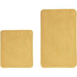 Badematte Kleine Wolke "RELAX", mimose, H:30mm, Polyacryl, Badematten, Badematte, Badteppich, meliert, rechteckig, rund & als Set erh&auml;ltlich